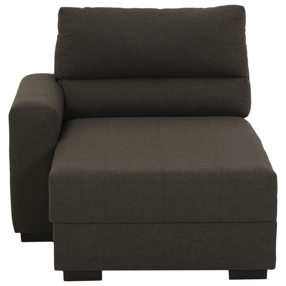 LARSON MÓDULO CHAISE LONGUE DIREITO COM BAÚ UNITO/MARROM | Tok&Stok