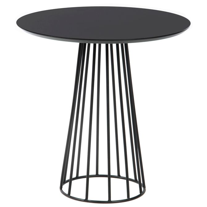 Mesa Lateral Baixa Redonda 50 Cm Preto/preto Rai - Tok Stok Mesa Lateral Baixa Redonda 50 Cm Preto/preto Rai - Tok Stok