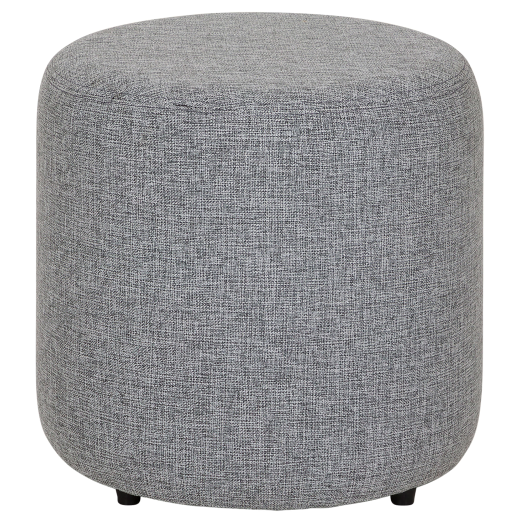 PUFF SET ROUND MESCLA CINZA CLARO | Tok&Stok