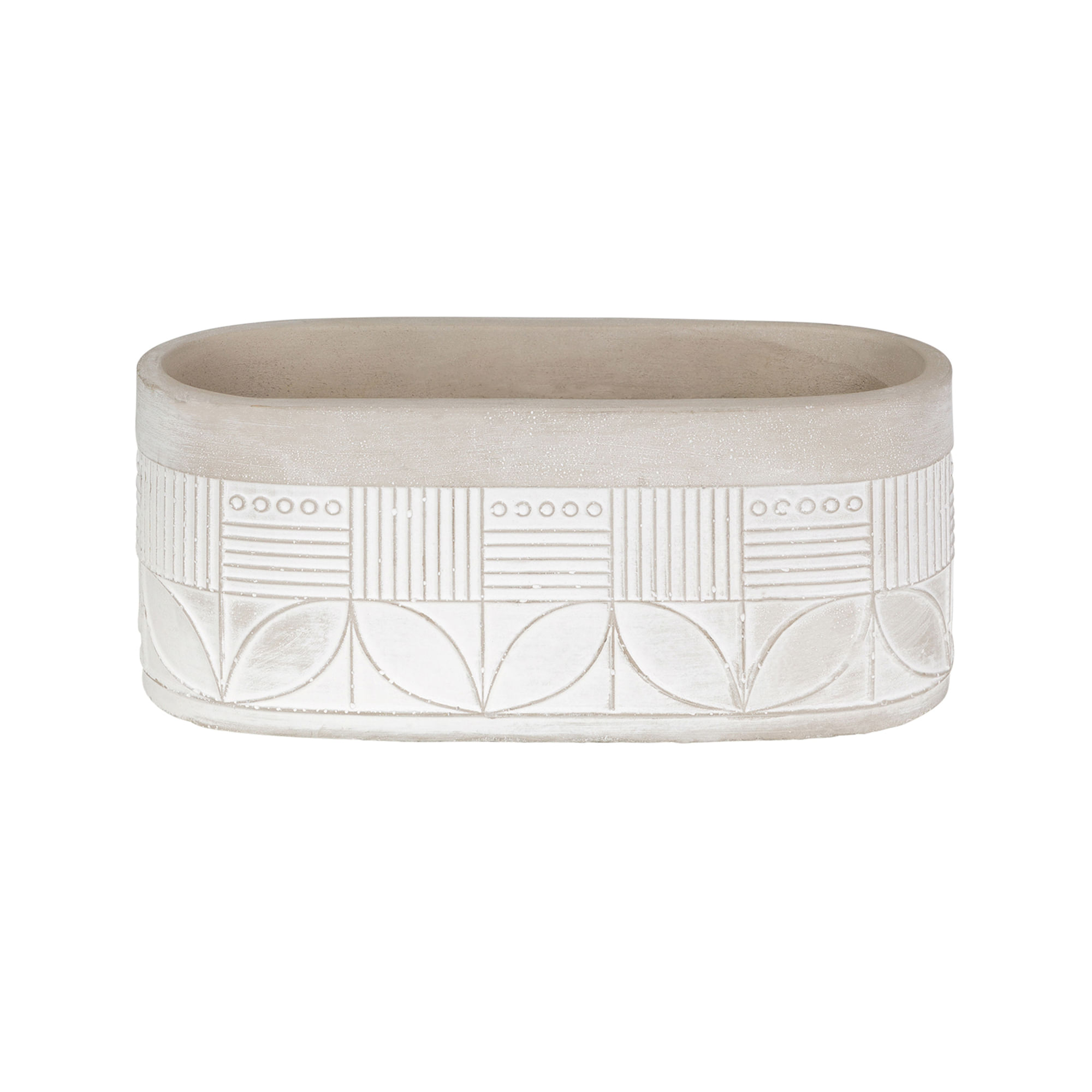 FLOREIRA 22 CM BETON ART BRANCO/KONKRET | Tok&Stok