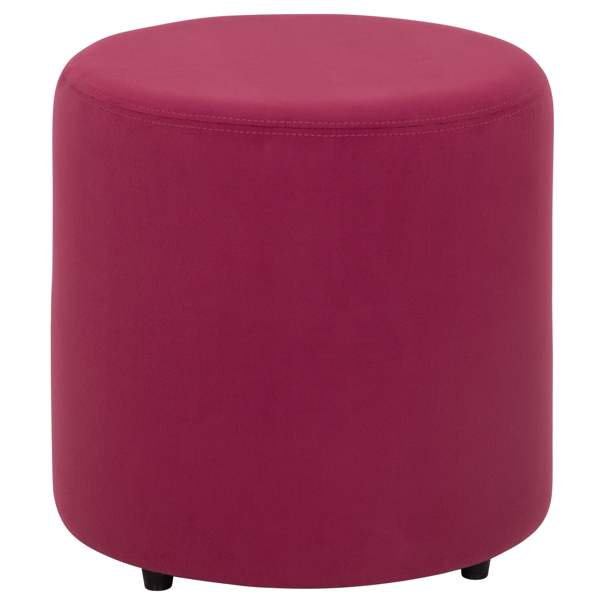 PUFF SET ROUND SUEDE RODONITA | Tok&Stok