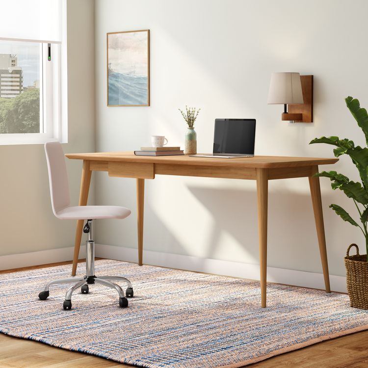 MESA 1 GAVETA 1,60 M X 65 CM SKAND CAJUEIRO JAPONÊS | Tok&Stok