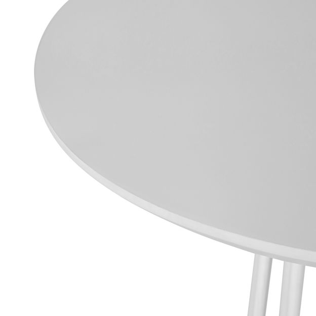 MESA LATERAL BAIXA REDONDA 50 CM JAYS BRANCO/BRANCO | Tok&Stok MESA LATERAL BAIXA REDONDA 50 CM JAYS BRANCO/BRANCO | Tok&Stok