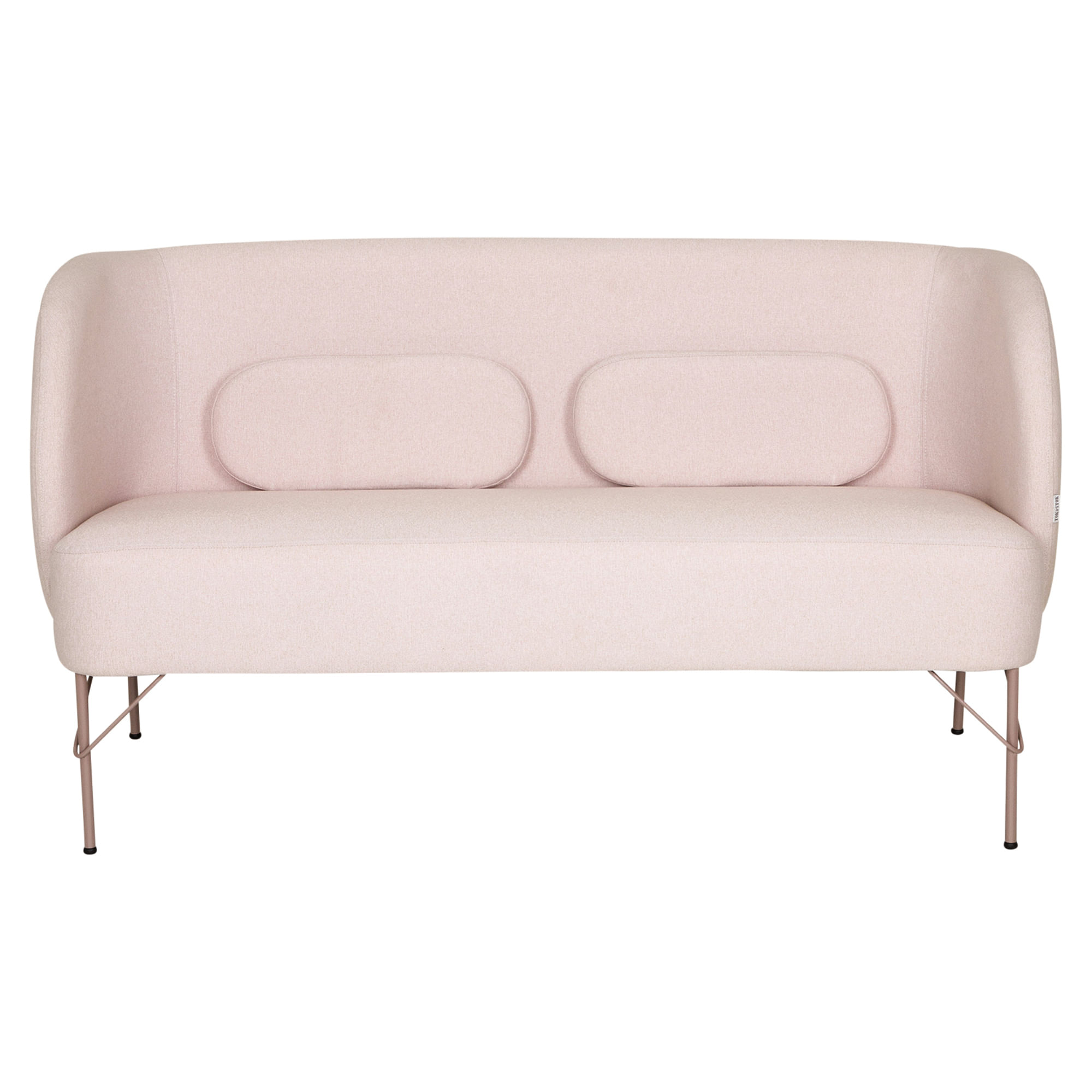 SOFÁ 2 LUGARES NORDIC QUARTZO ROSA/QUARTZO ROSA | Tok&Stok