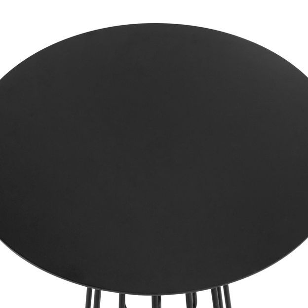 MESA LATERAL BAIXA REDONDA 50 CM JAYS PRETO/PRETO | Tok&Stok MESA LATERAL BAIXA REDONDA 50 CM JAYS PRETO/PRETO | Tok&Stok