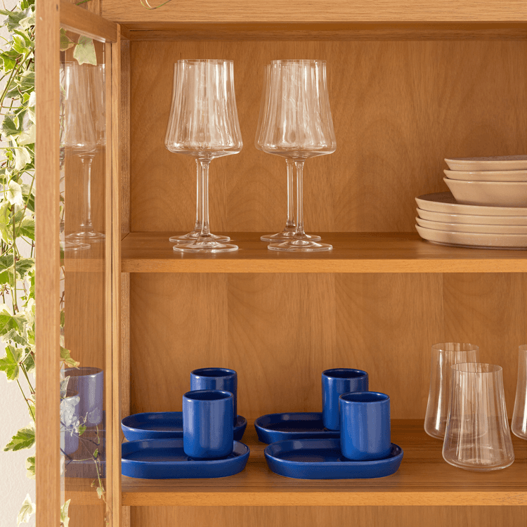 COPO CAFÉ 140 ML COM PIRES PARA PETIT FOUR GO-TO AZUL COBALTO | Tok&Stok