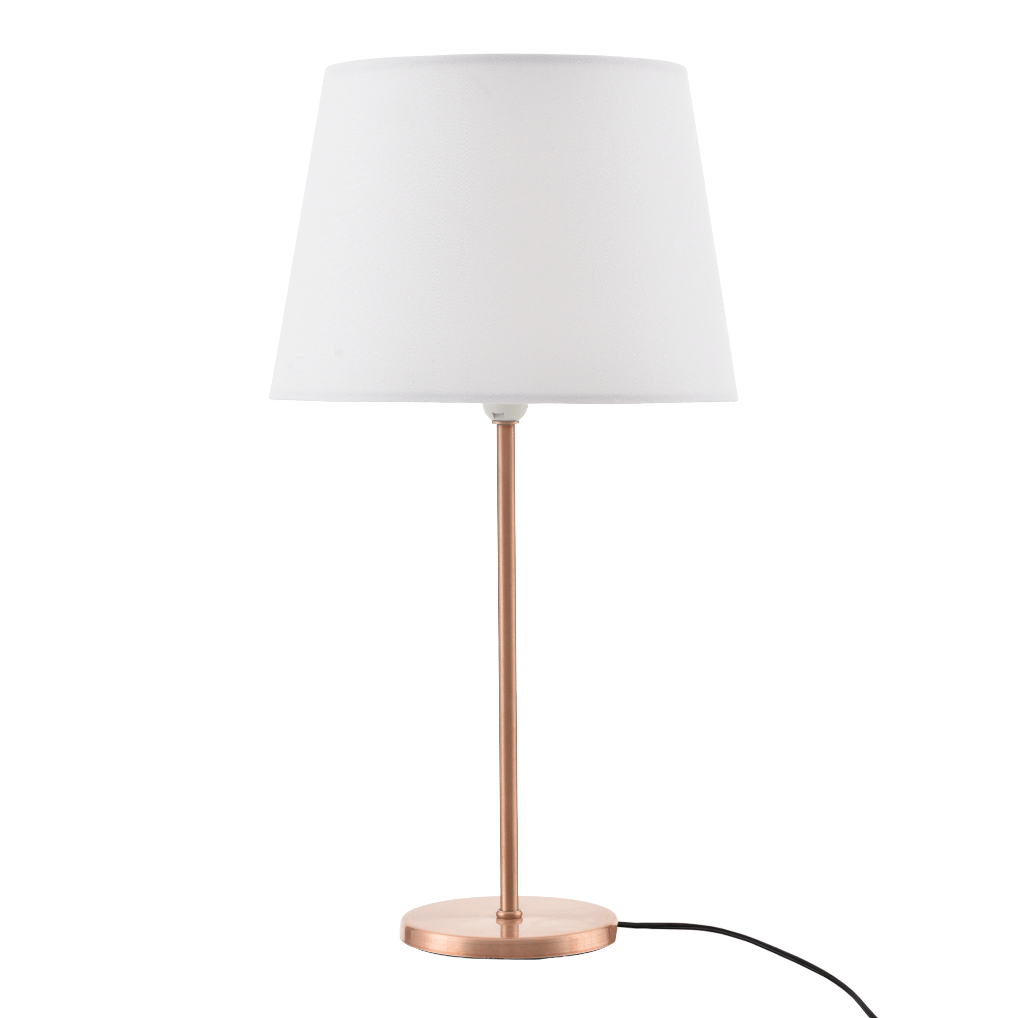 LUMINÁRIA MESA LUMI-ROUND C/CUP P BRANCO/COBRE | Tok&Stok